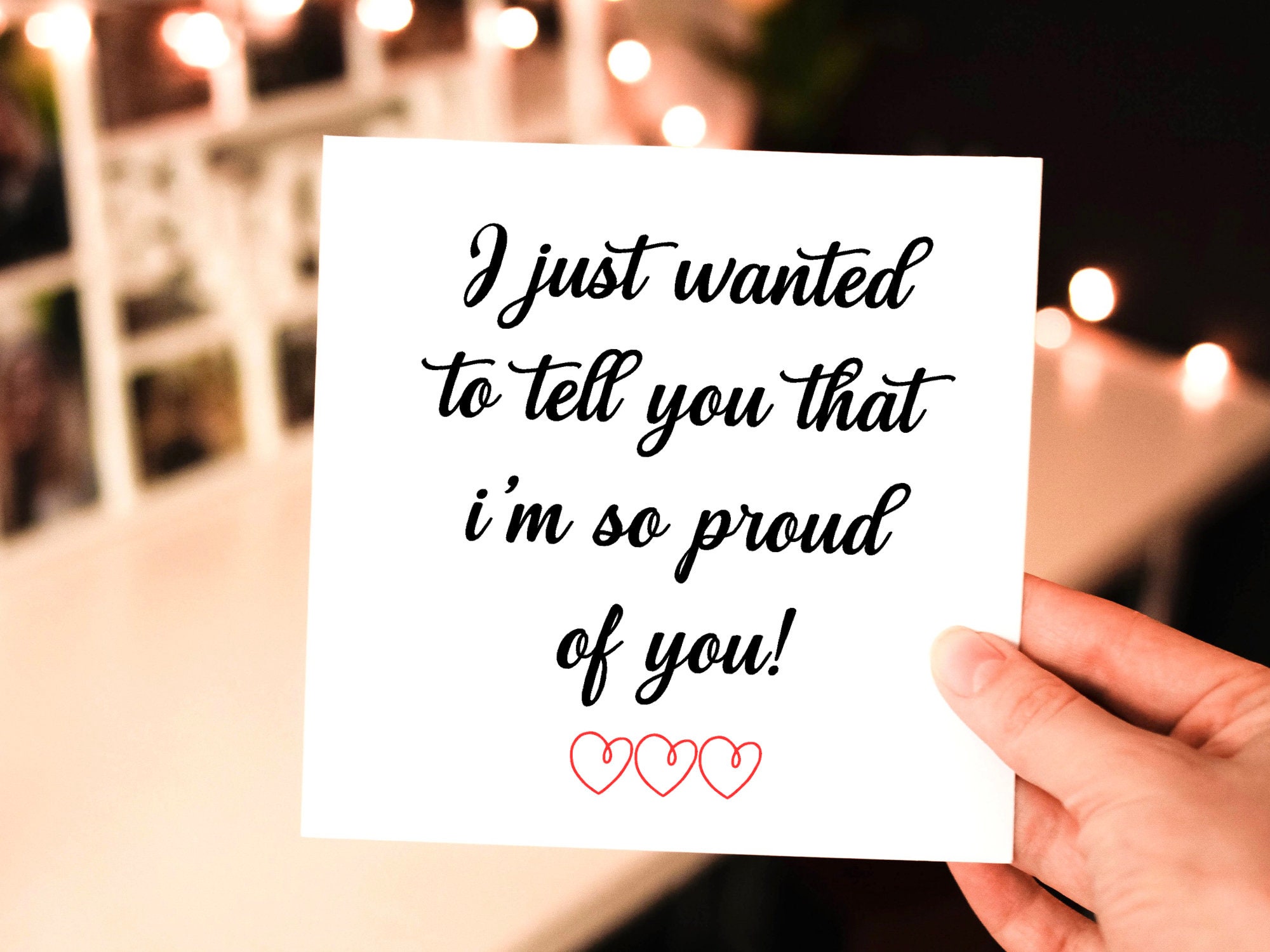 PROUD OF YOU Card, Graduation Card, Proud of You, Gift for Her, Well ...