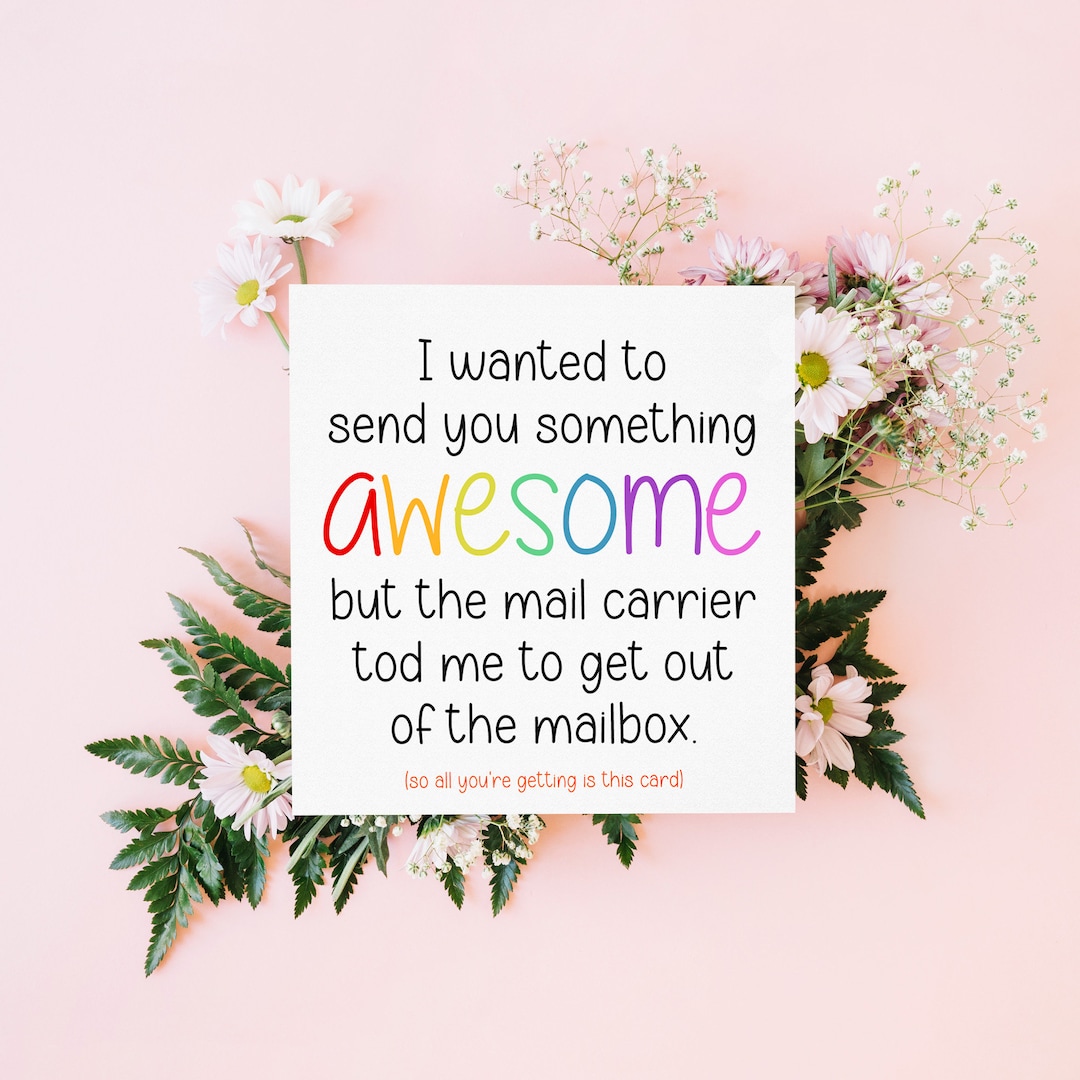 Funny Long Distance Missing You Card for Friend or Family - Etsy