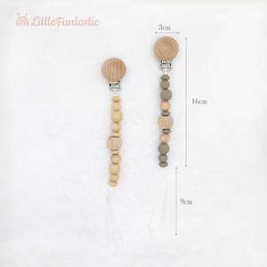 Personalized Pacifier Cilp/attachment Clip / Beech Wooden Clip ...