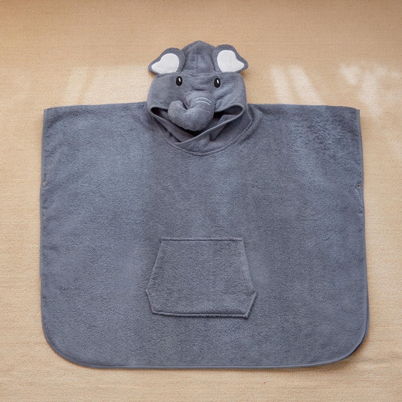 Personalized Kid Hooded Towel, Cotton Baby Bathrobe With Bunny Ears ...