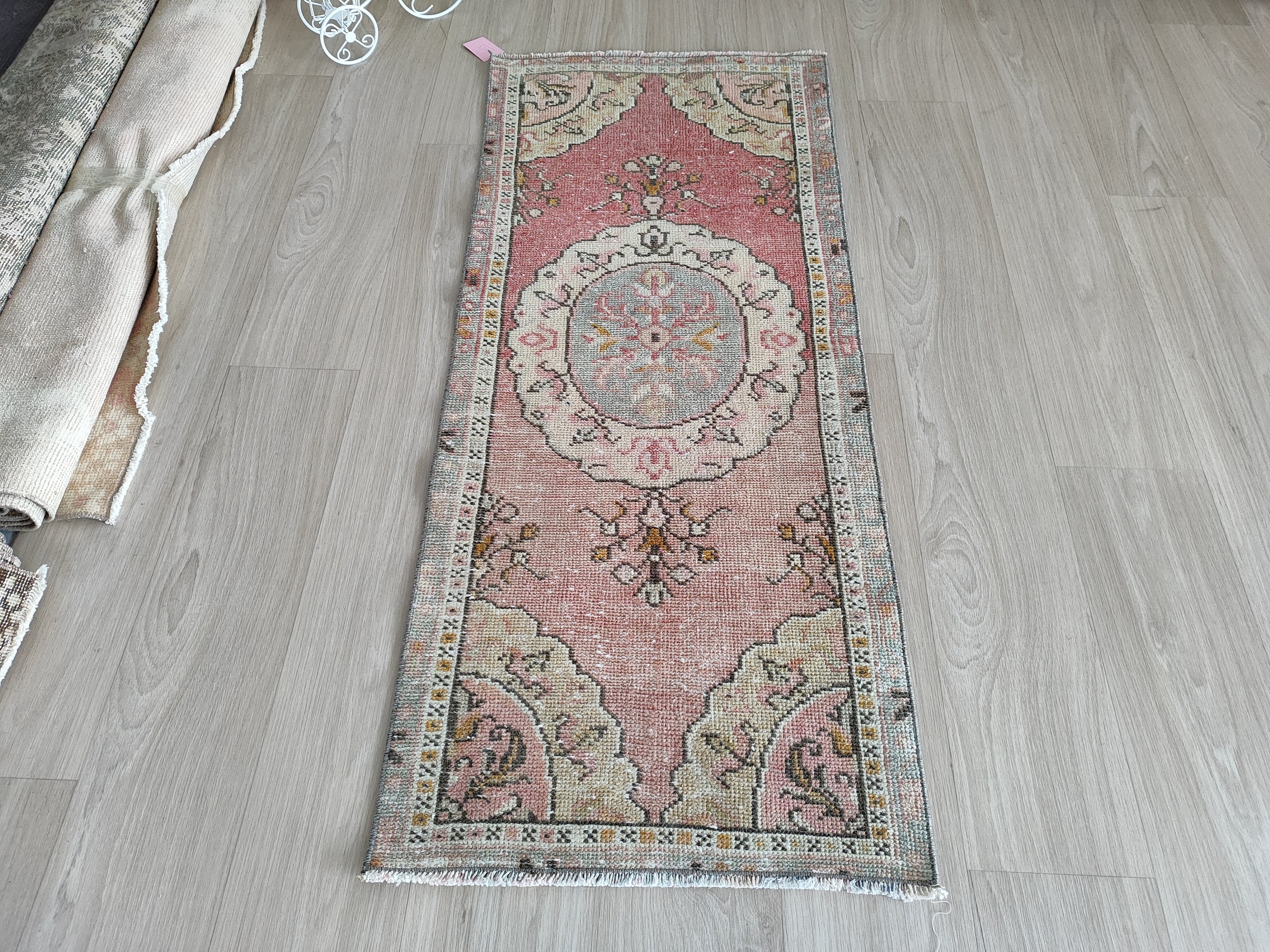 2x5 Pink Blue Orange Green Turkish Runner,2x5 Vintage Runner,oushak ...