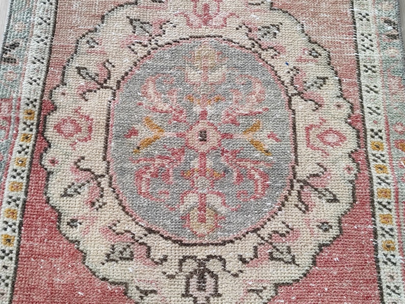 2x5 Pink Blue Orange Green Turkish Runner,2x5 Vintage Runner,oushak ...