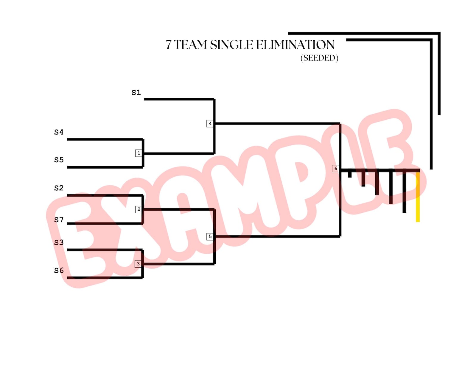 Professional Single Elimination Tournament Brackets (printable) - 6 to ...