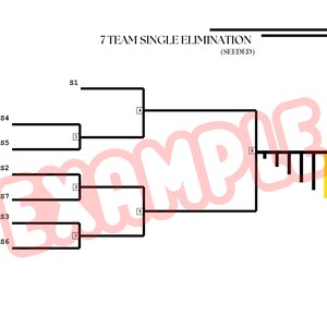 Professional Single Elimination Tournament Brackets (printable) - 6 to ...