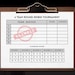 Professional Round-robin Tournament Brackets (printable PDF) | 4 to 16 ...