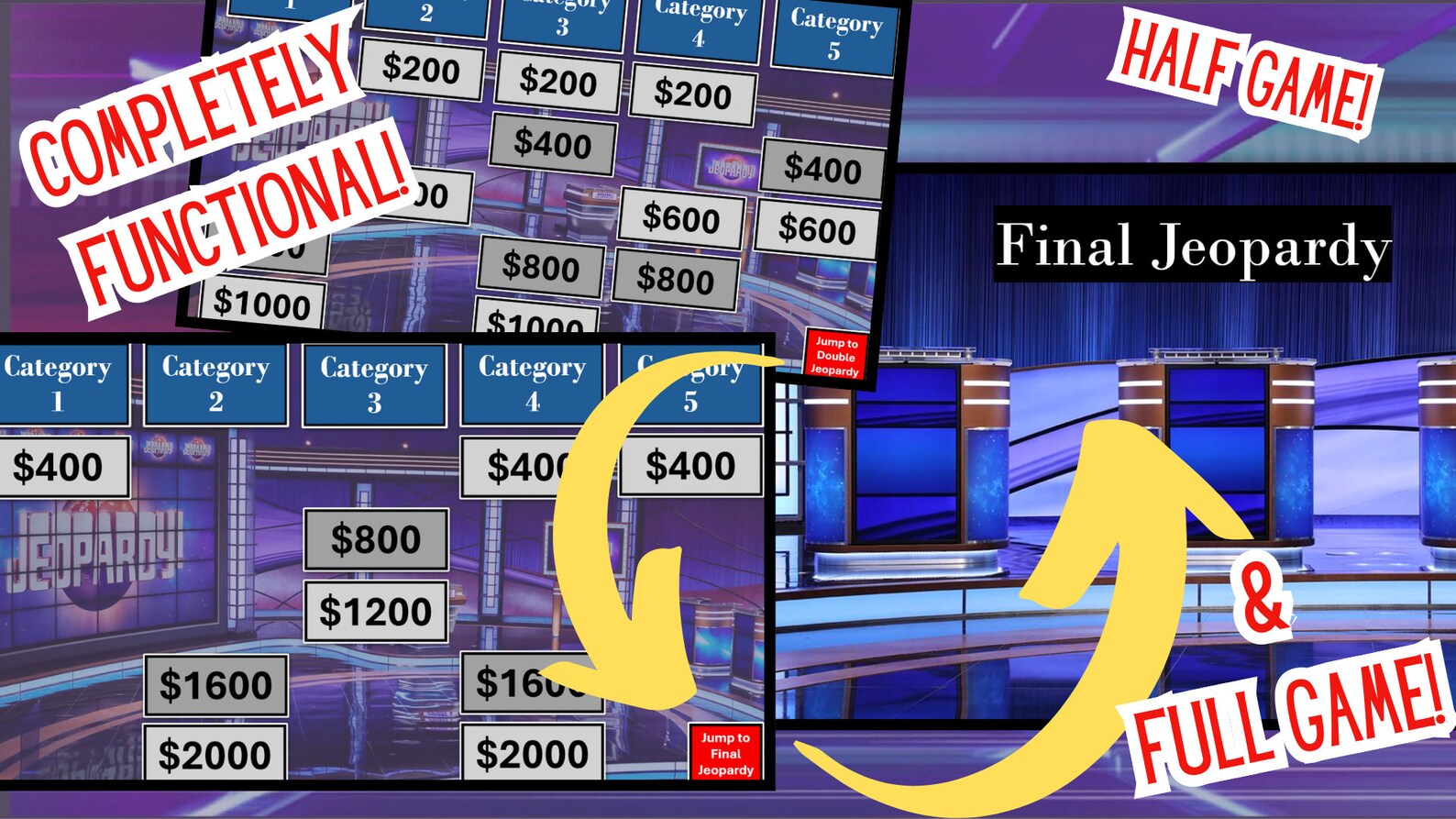 Customizable Jeopardy Powerpoint Template Easy-to-use With Seamless ...
