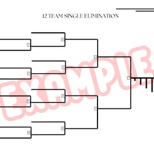 Professional Single Elimination Tournament Brackets (printable) - 6 to ...