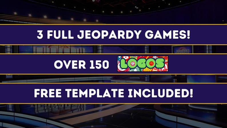 Logo Quiz Jeopardy | Interactive Powerpoint Quiz (digital Download, 3 ...