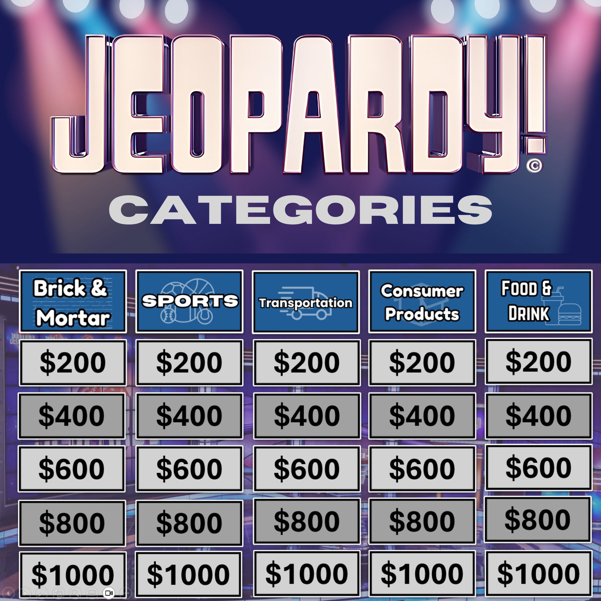 Logo Quiz Jeopardy Edition - 3 Full Powerpoint Games With 51 Different ...