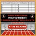 Professional Round-robin Tournament Brackets (printable) - 4 to 18 Team ...