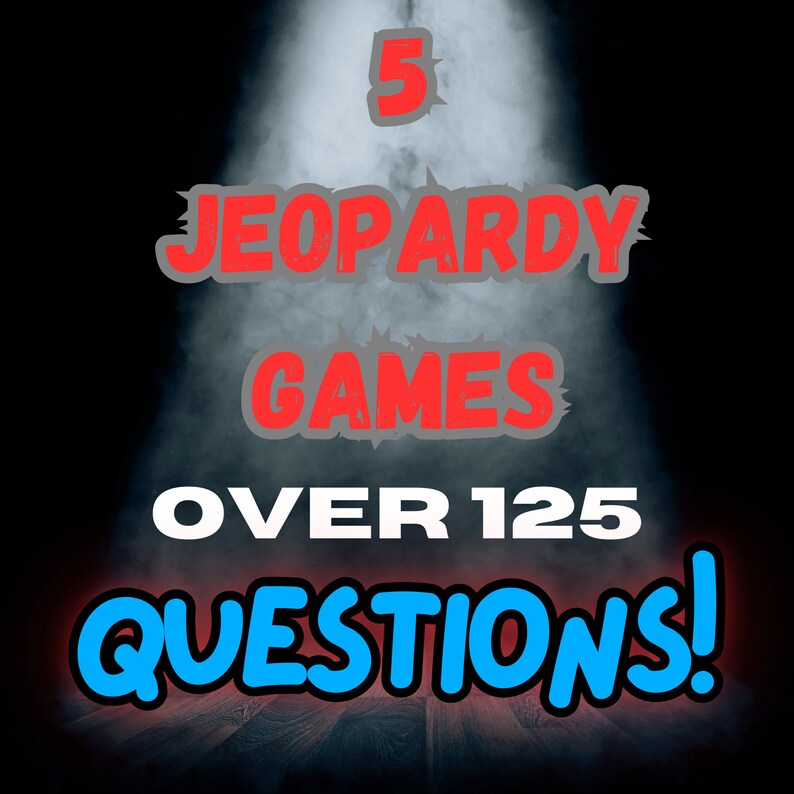 Are You Smarter Than a 5th Grader: Jeopardy Edition - Interactive ...