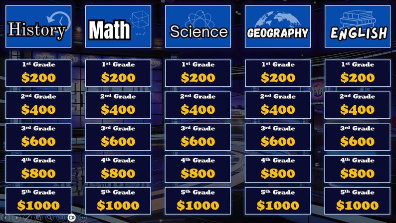 Are You Smarter Than a 5th Grader: Jeoparddy Edition - Interactive ...