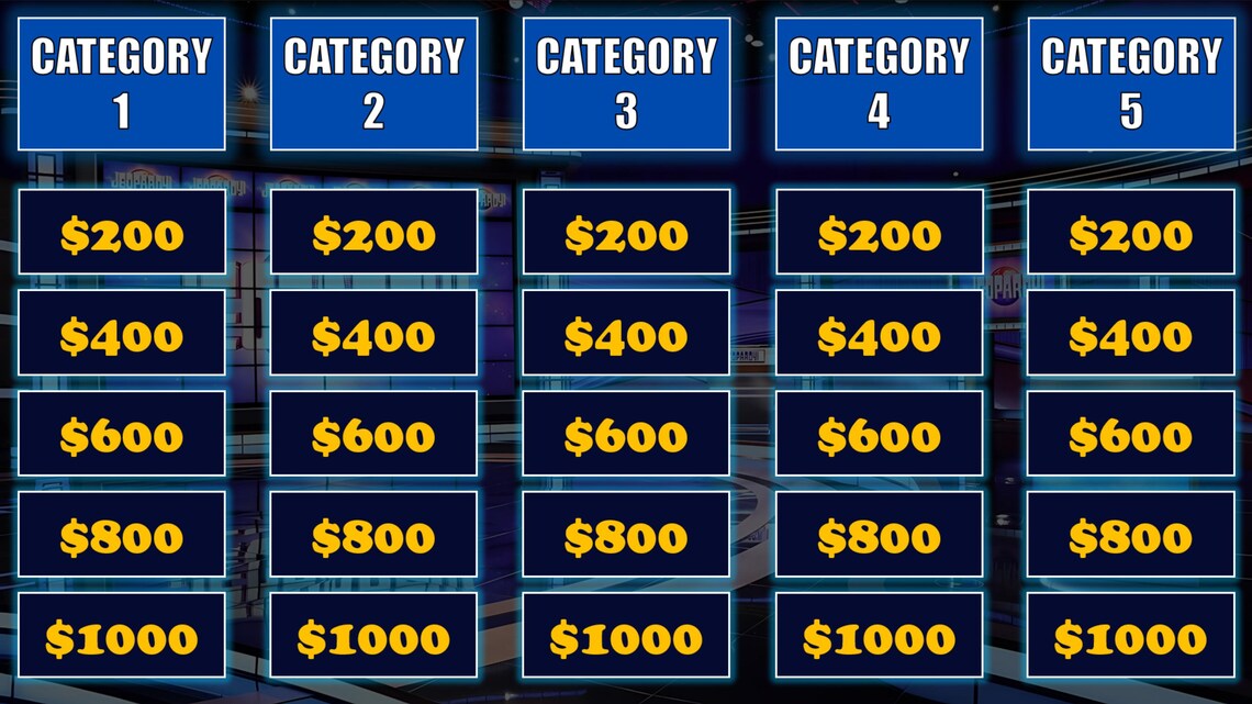 Customizable Jeopardy Powerpoint Template | Easy-to-use With Seamless ...