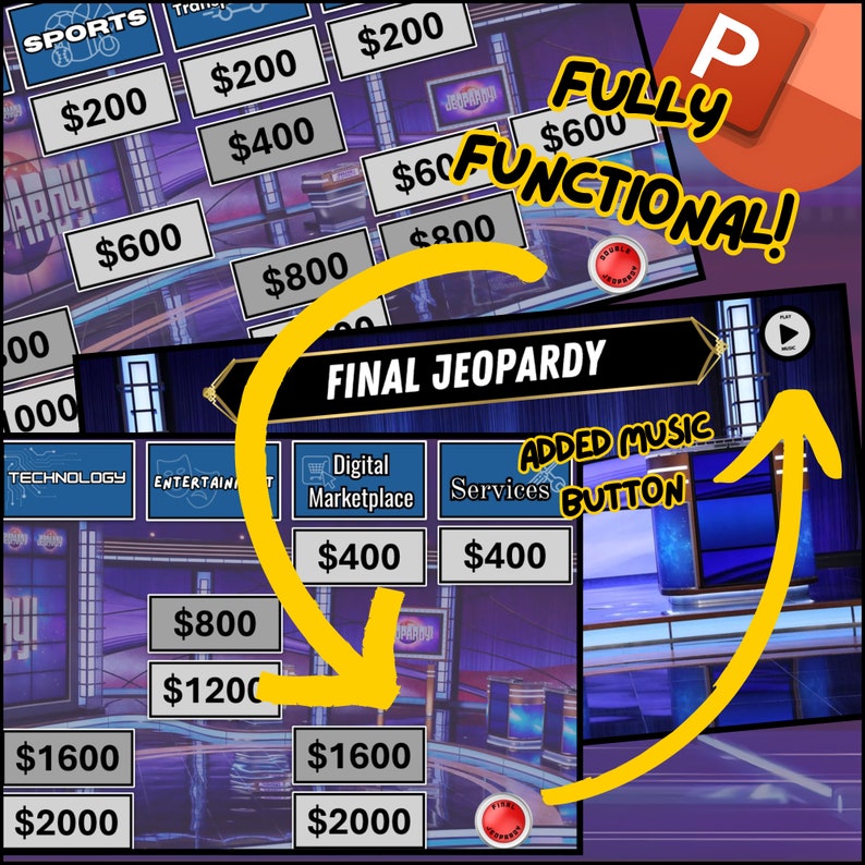 Logo Quiz Jeopardy Edition - 3 Full Powerpoint Games With 51 Different ...