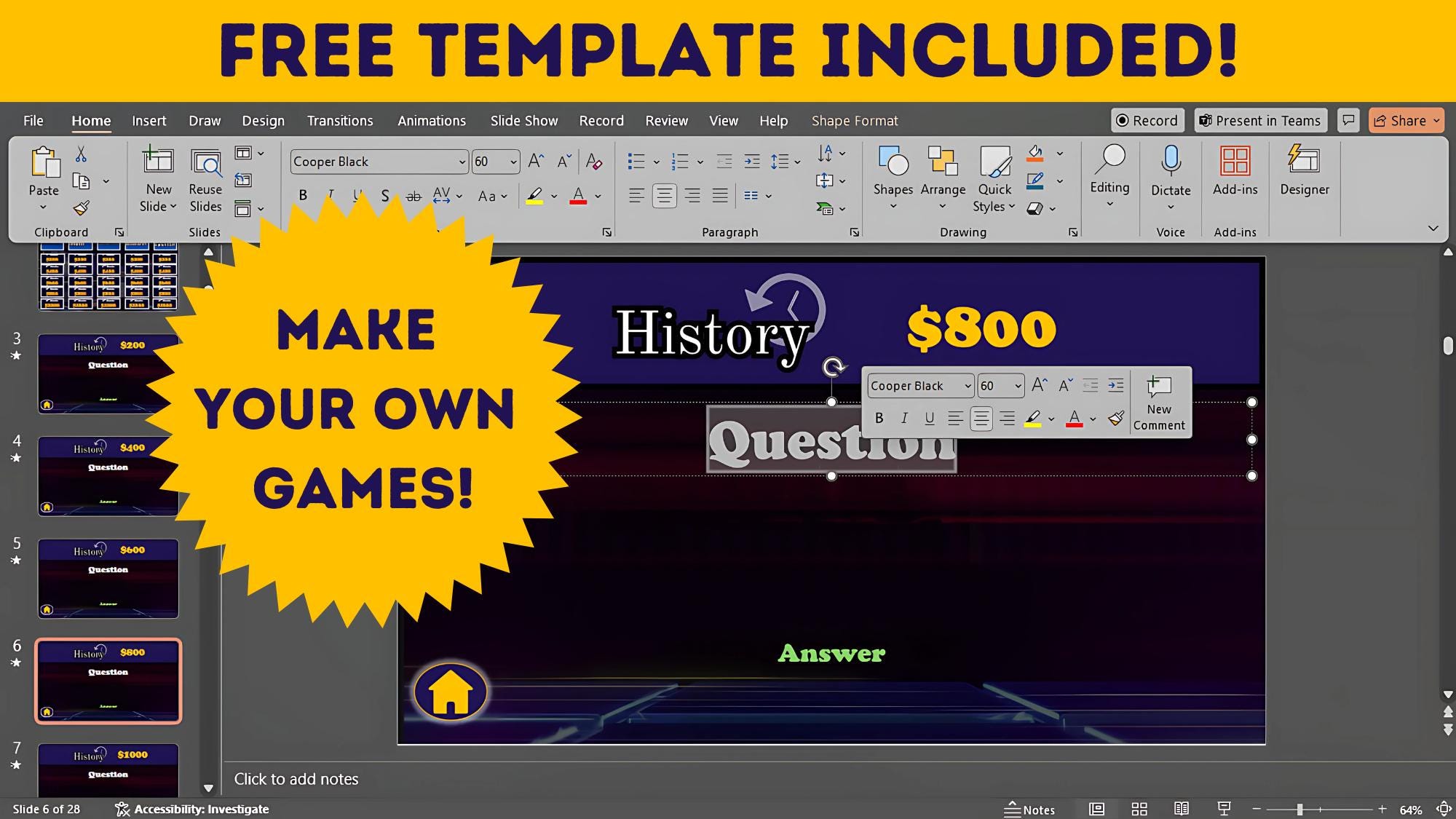 Are You Smarter Than A 5th Grader: Jeopardy | Interactive Powerpoint ...