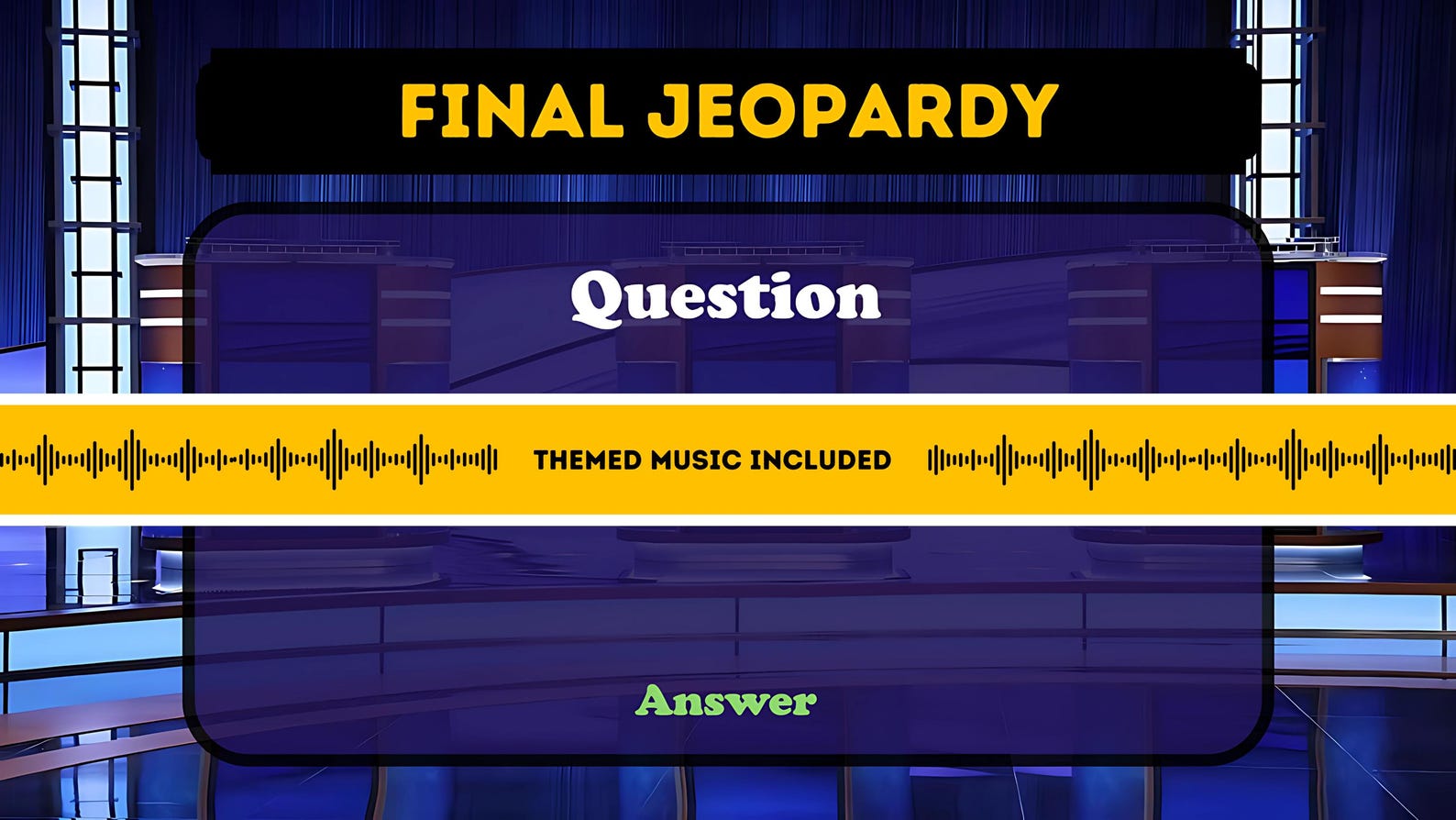 Customizable Jeopardy Powerpoint Template | Easy-to-use With Seamless ...