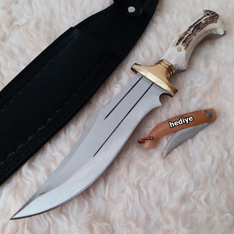 Bone Handle Knife,handmade Stag Horn Knife, Personalized Gift for Men ...