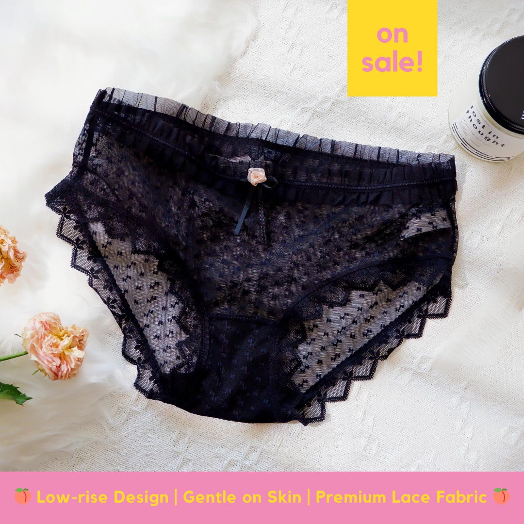 Kawaii Cute Butterfly Sheer Lace Panty | Premium Soft Lace, Breathable ...