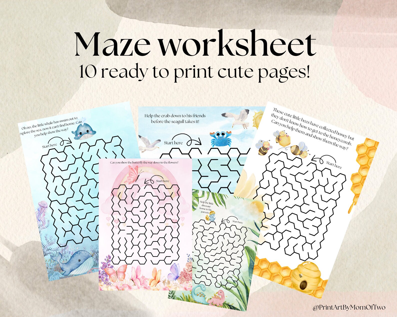 Fun Printable Road Trip Worksheet L Mazes for Kids - Etsy