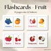 Educational Printable Cards Fruits Cards Preschool Flashcards Learning ...