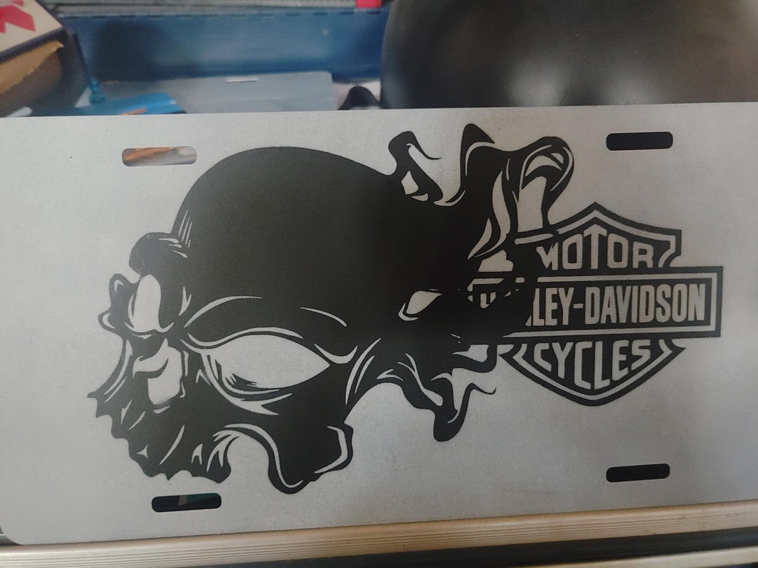 Custom Airbrushed Motorcycle License Plate - Etsy