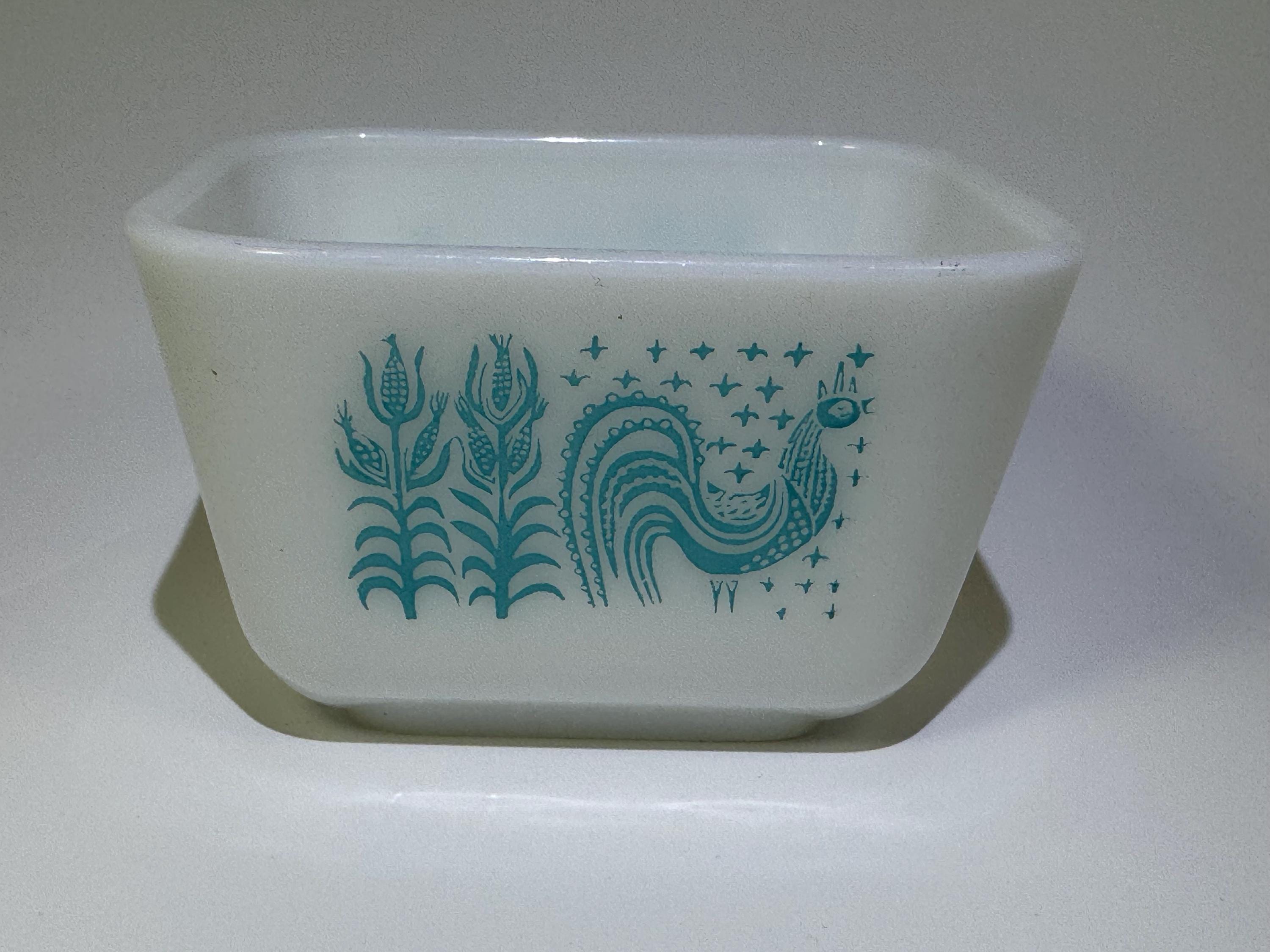 Complete Set of Blue Amish Butterprint Refrigerator Dishes "fridgies ...
