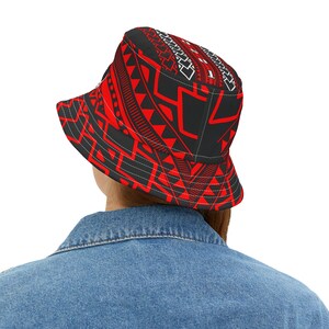 Bucket Hat, Tongan Tonga Print, Island Vibes Cap, Pacific Islander ...