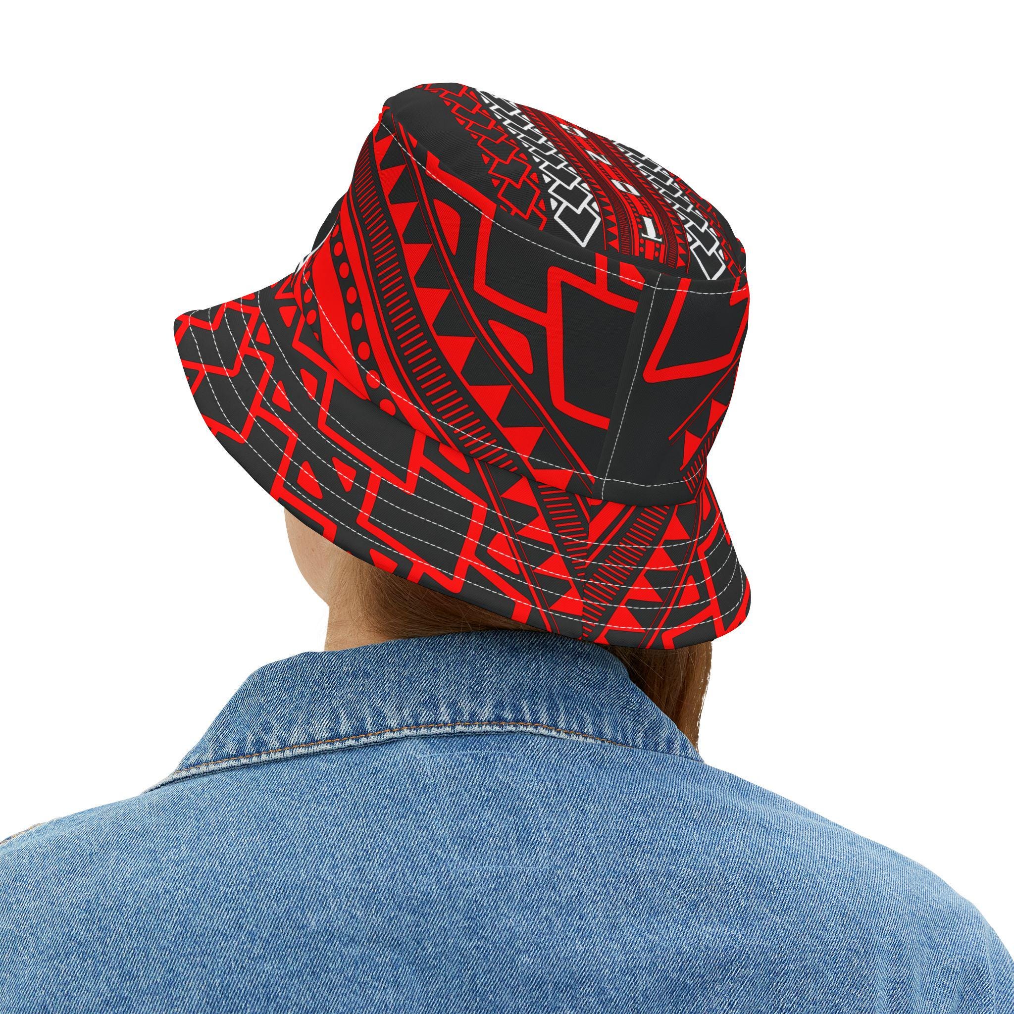 Bucket Hat, Tongan Tonga Print, Island Vibes Cap, Pacific Islander ...