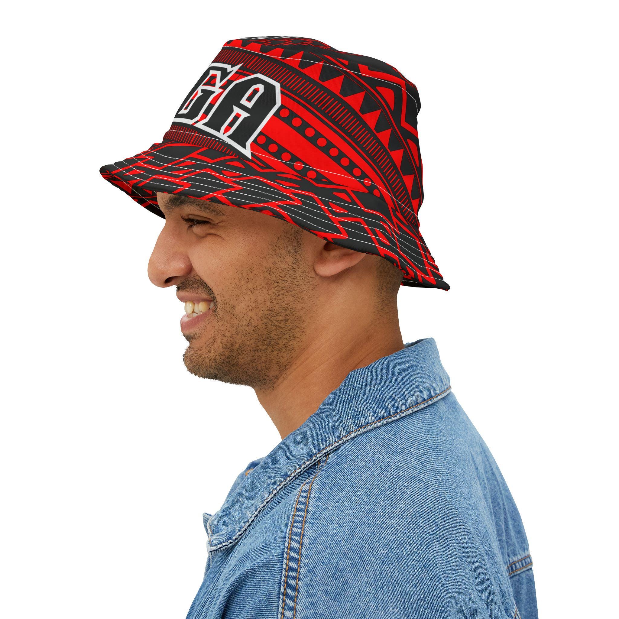 Bucket Hat, Tongan Tonga Print, Island Vibes Cap, Pacific Islander ...