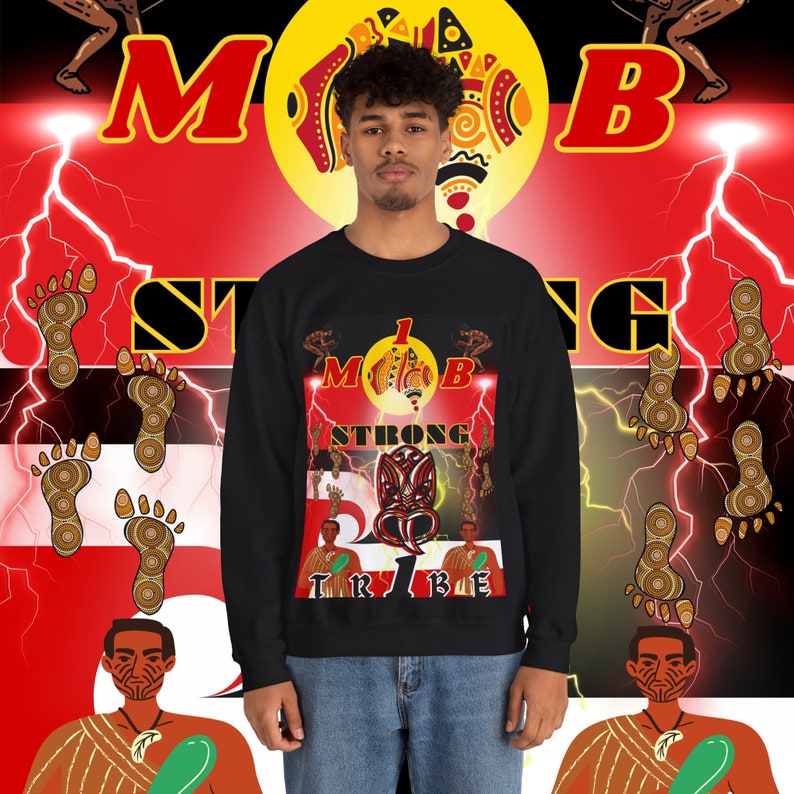 Indigenous From Both Lands Maori and Aboriginal Unisex Heavy Blend ...