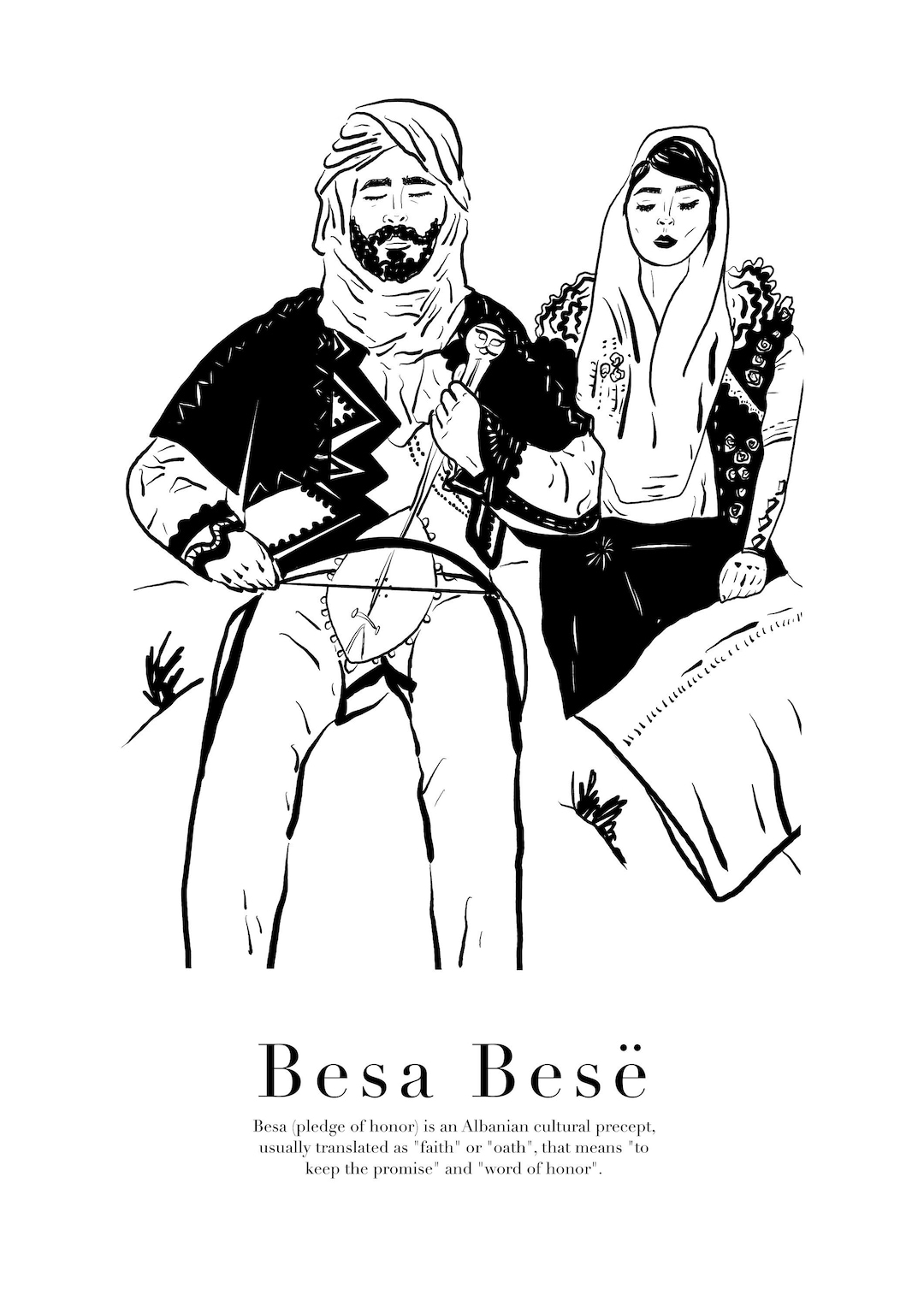 Besa Besë, Rugova, Albanian, Decorative Art - Etsy