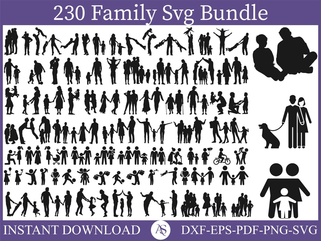 Family SVG PNG Bundle, Family Clipart, Fathers Day Svg, Father and ...