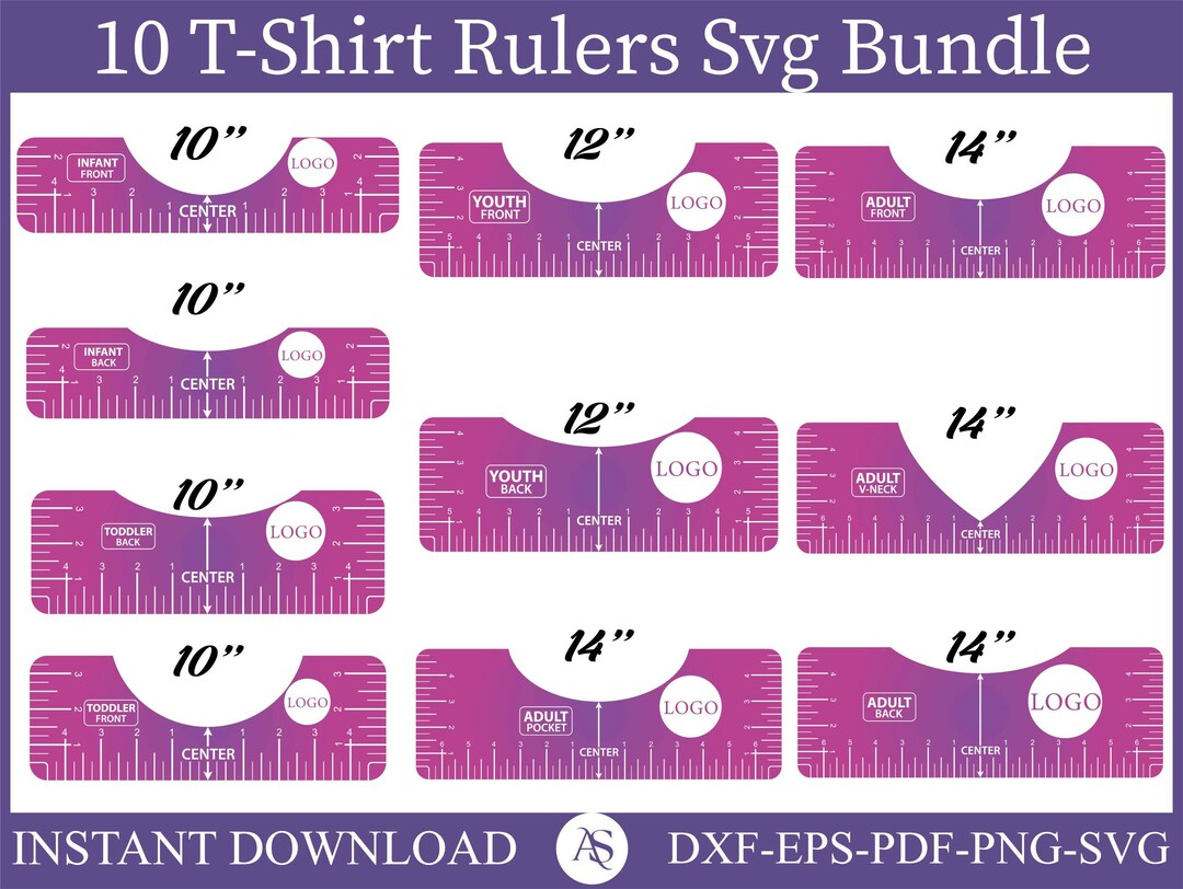 T-shirt Alignment Tool Svg, T-shirt Ruler Svg, T-shirt Placement Guide ...