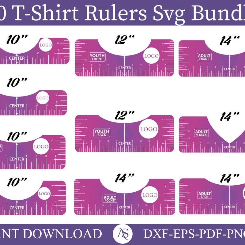 Shirt Ruler Svg - Etsy