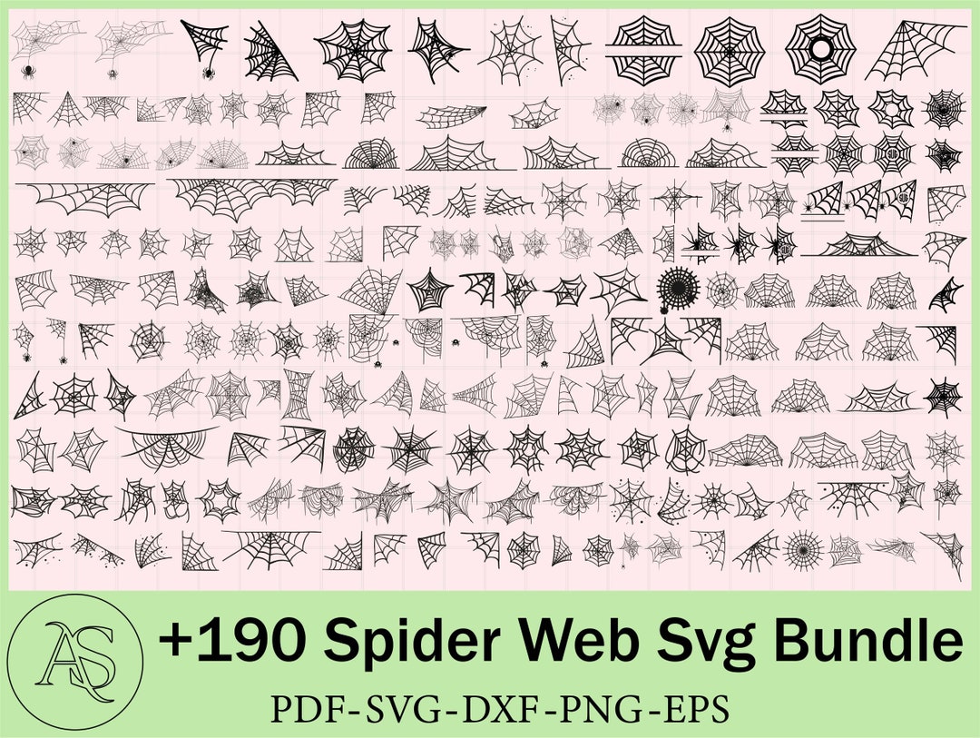 190 Spider Web SVG Bundle Spider Web PNG Bundle Spider Web - Etsy UK