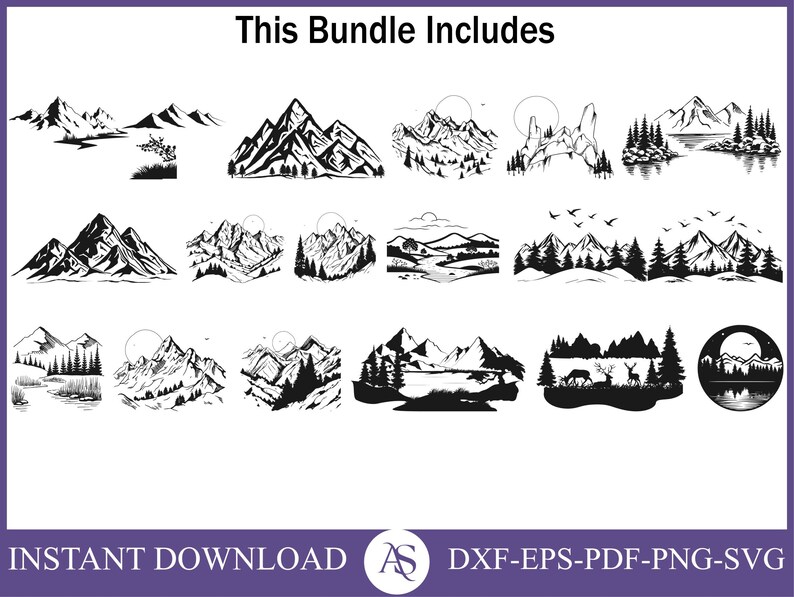 Landscape Svg, Forest Svg, Adventure Svg, Outdoor Svg, Deer Svg, Nature ...