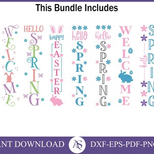 Spring Porch Sign Svg, Easter Porch Sign Svg, Porch Sign Svg Bundle ...