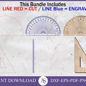 Laser Cut Ruler Bundle, Inches and Centimeters, Horizontal Ruler ...