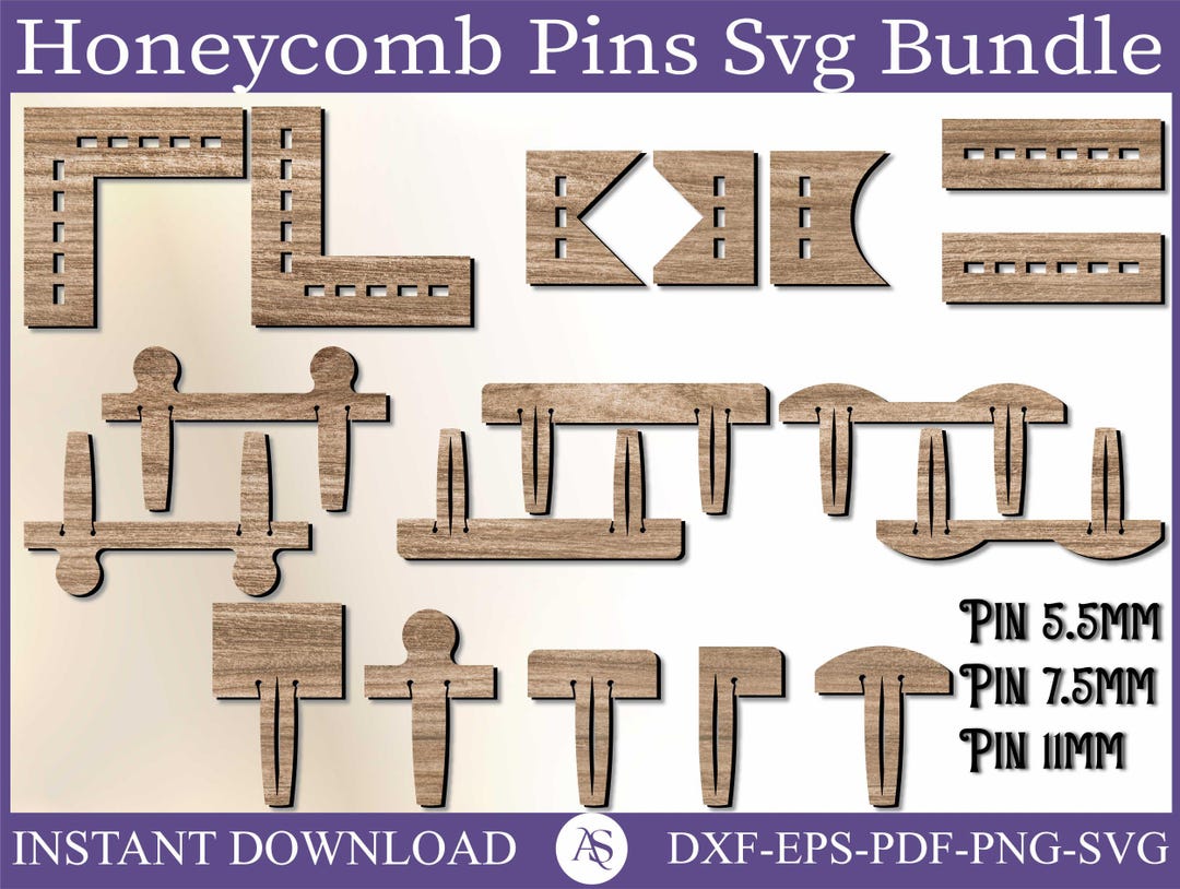 60 Honeycomb Bed Pins, Laser Retainer Pins, Crumb Tray Pins, Laser Cut ...