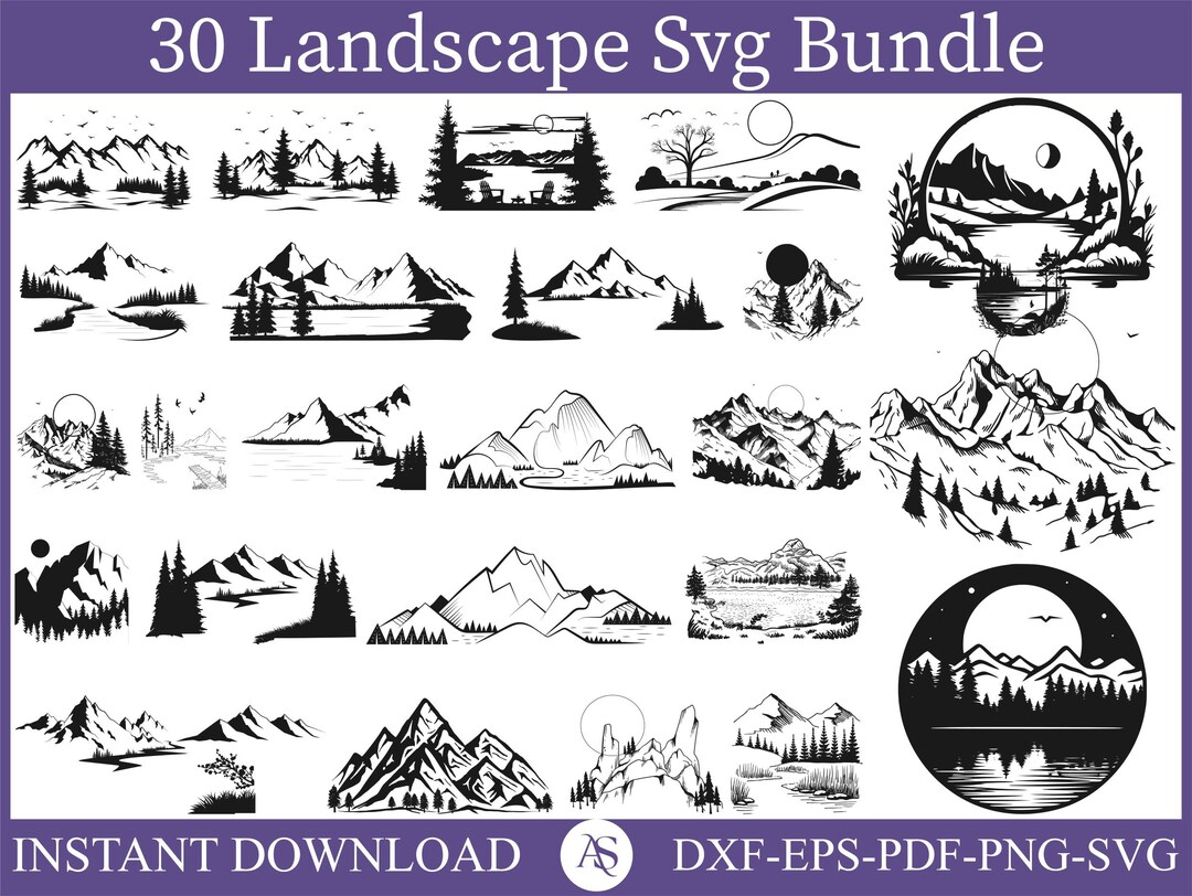 Landscape Svg, Forest Svg, Adventure Svg, Outdoor Svg, Deer Svg, Nature ...