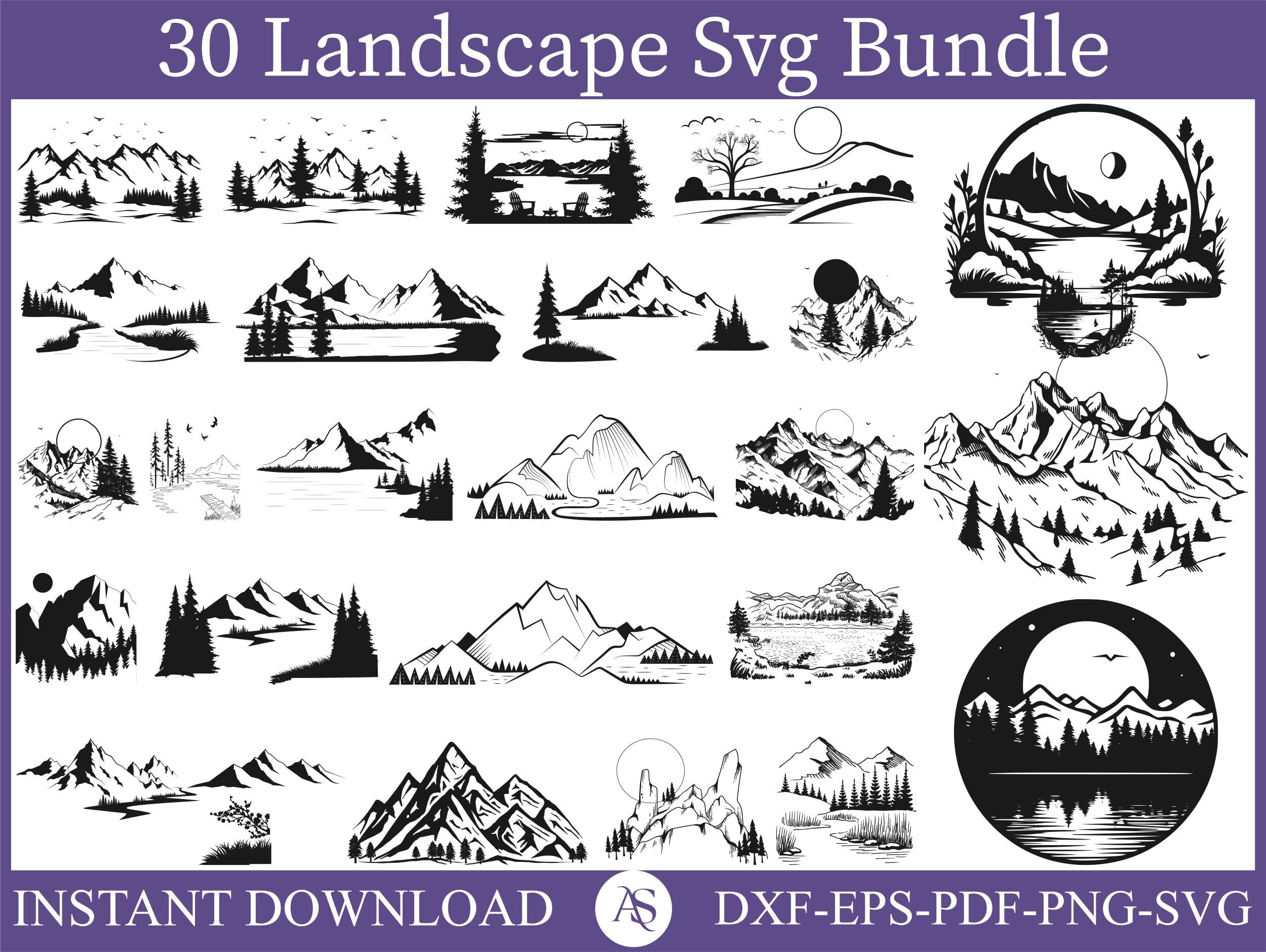 Landscape Svg, Forest Svg, Adventure Svg, Outdoor Svg, Deer Svg, Nature ...