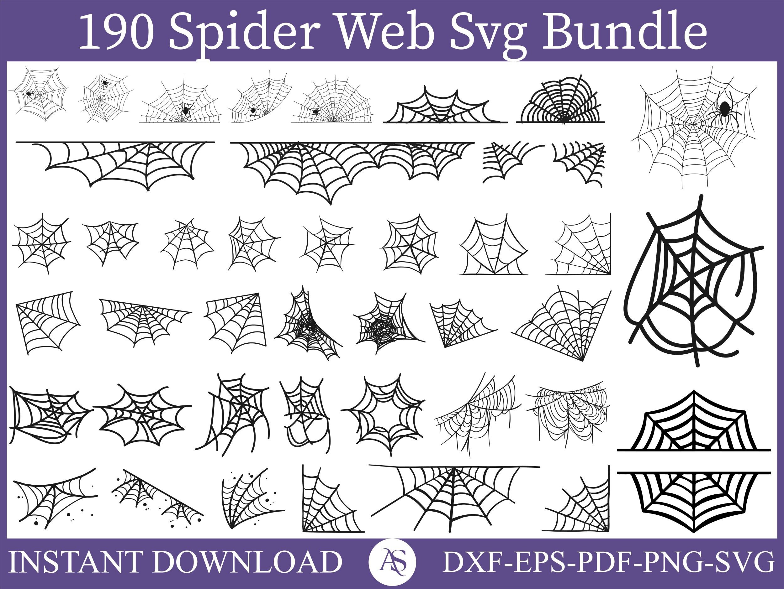 190 Spider Web SVG Bundle Spider Web PNG Bundle Spider Web - Etsy