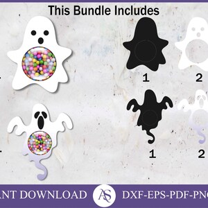 40 Halloween Candy Dome SVG, Halloween Candy Holder SVG, Candy ...