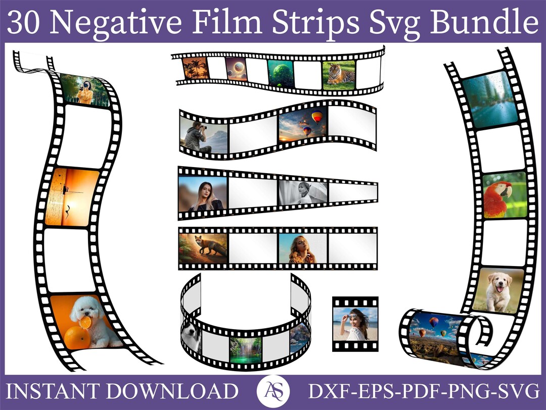 Negative Film Strips, Film Strip Template, Film Strip Photo Frame ...