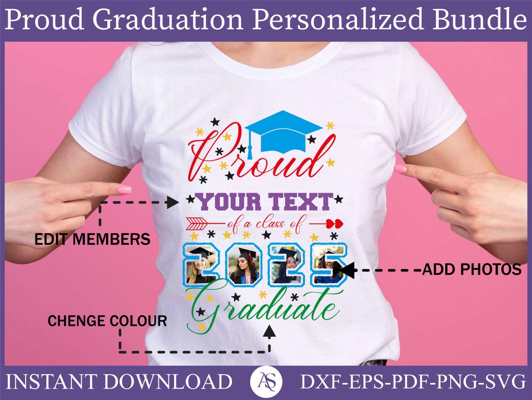 Graduation 2025 SVG PNG, 2025 Graduate Photo Personalized Graduation ...