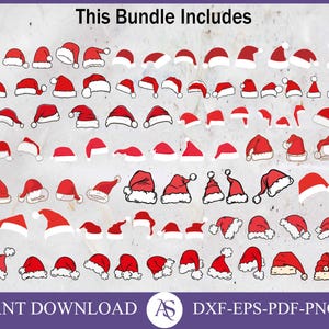 Santa Hat SVG, Christmas Layered Cut File, Christmas SVG, Christmas ...