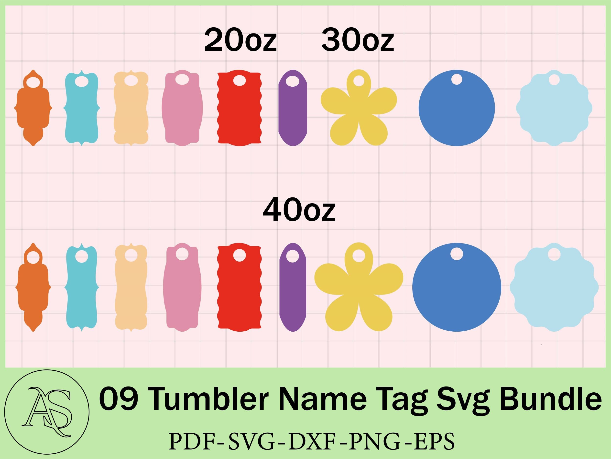 09 Tumbler Name Tag SVG File H2.0 Version Name Plate SVG File - Etsy Canada