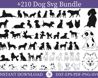 Dog SVG Bundle, Dog PNG Bundle, Dog Clipart, Dog SVG Cut Files for ...