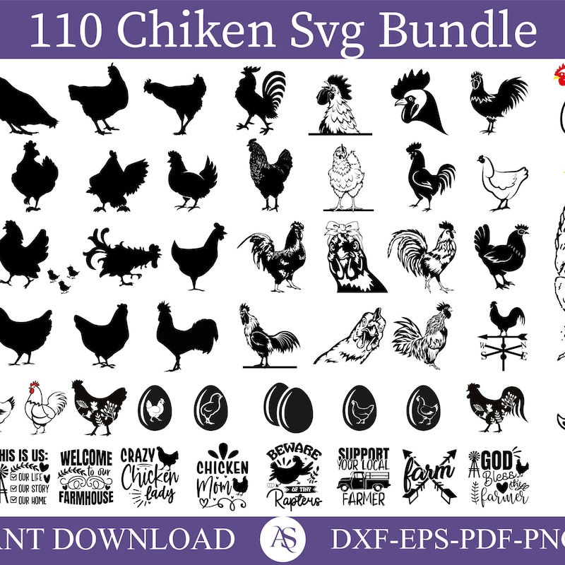 Chicken Svg - Etsy