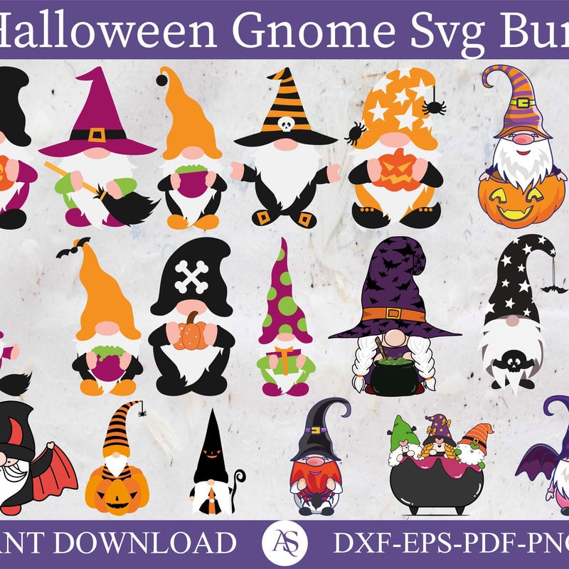 Halloween Gnome Svg - Etsy